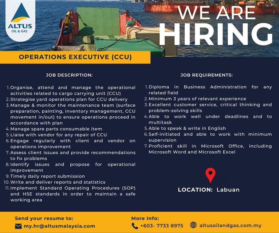 Career | Altus Oil & Gas Malaysia